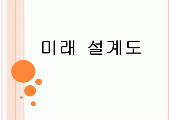 미래 설계도, 주간 영역별 실천 계획
