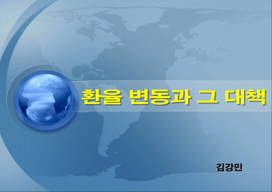 시사경제이슈(환율변동과 그 대책)