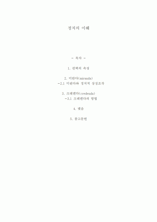 권력, 미란다와 크레덴다