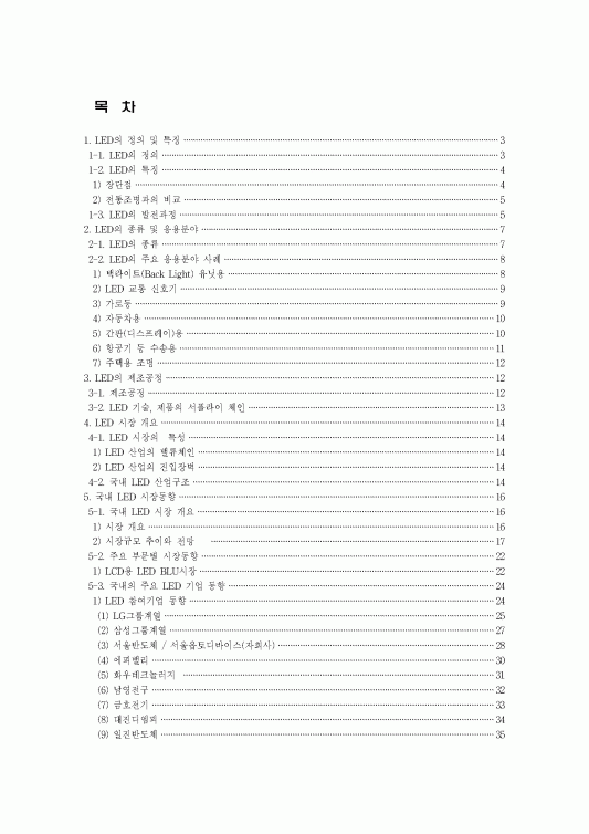LED의 정의 및 응용분야 정리