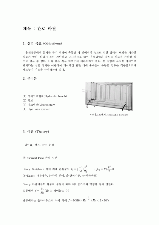 관로마찰실험