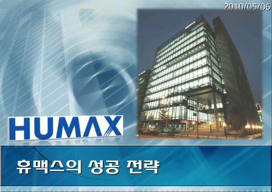 휴맥스의 성공 전략