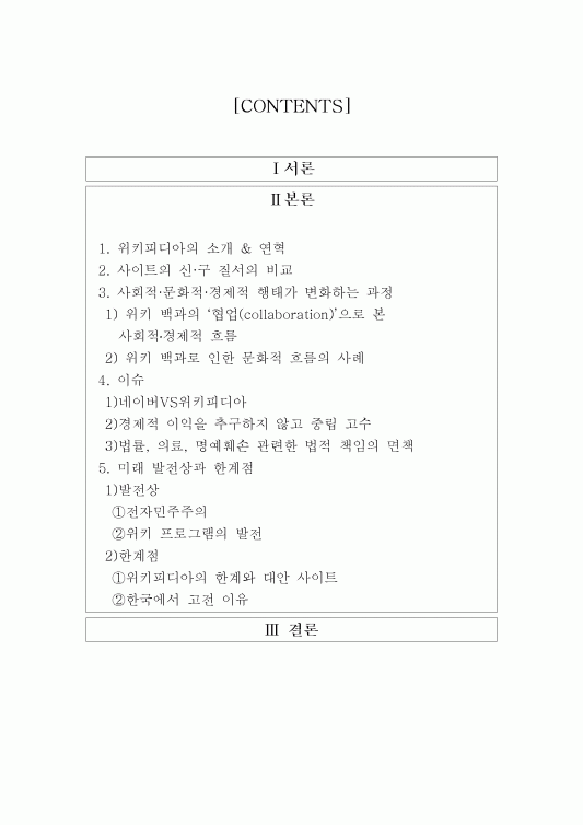 위키피디아 레포트 자료