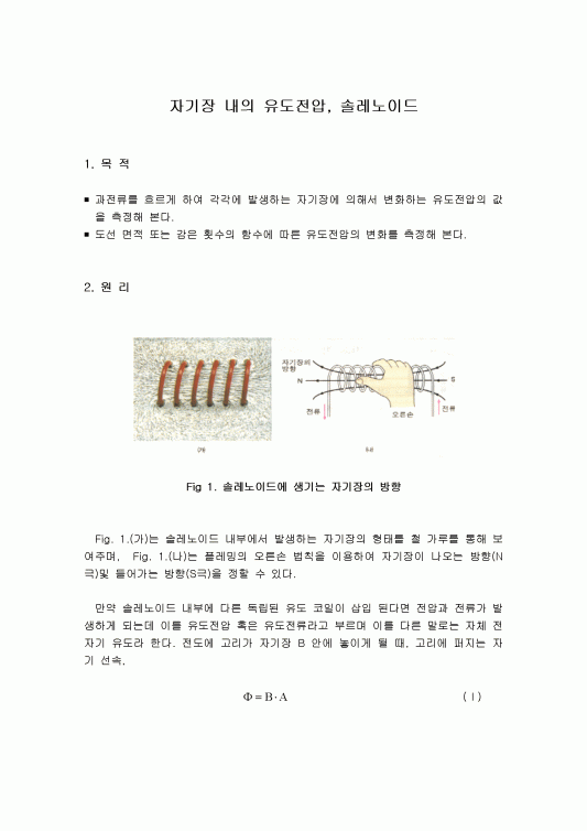 솔레노이드 레포트 자료