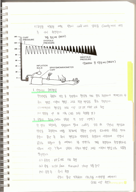 생리학 실험 보고서 [혈압 측정]