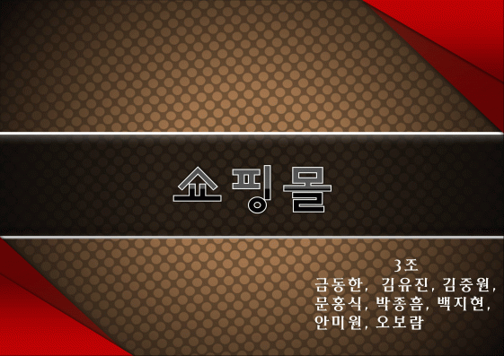 쇼핑몰 (쇼핑센터)