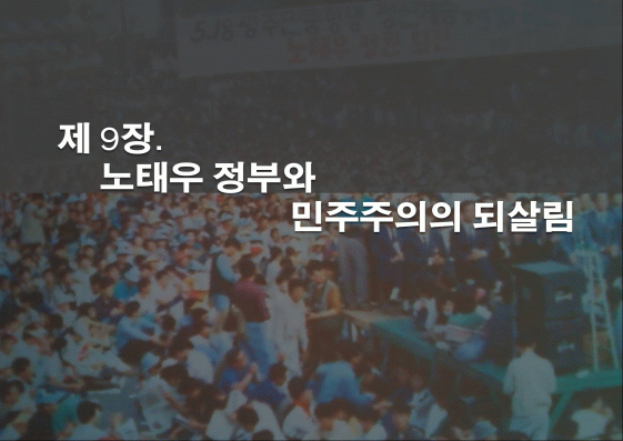 정치적 민주화와 그 한계 노태우 편