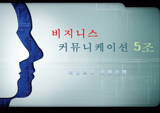 기업에서의 비지니스커뮤니케이션(제일모직)
