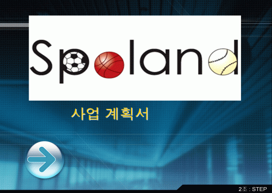 스포랜드 사업계획서, 제안서, 운영계획서(스포츠경영)
