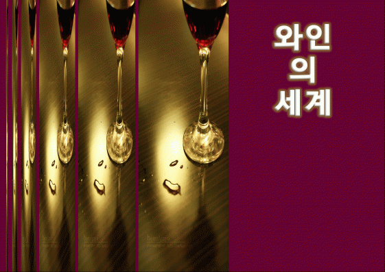 와인의세계 레포트 자료