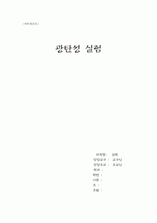예비레포트 [광탄성 실험]