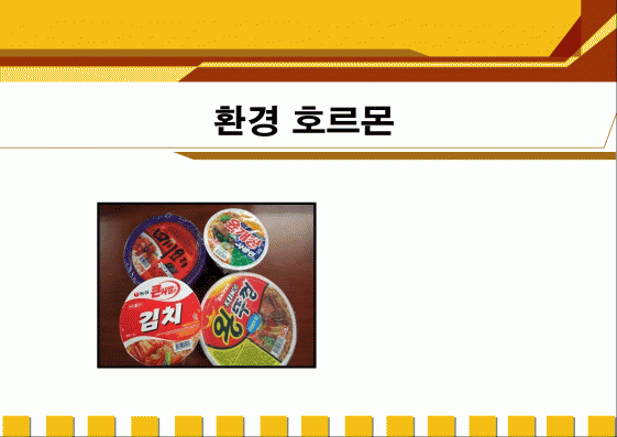 환경 호르몬의 문제점