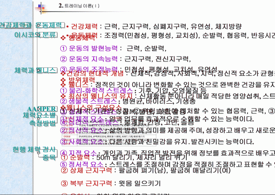트레이닝 방법론 구조도
