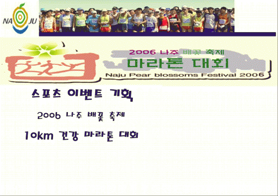나주 건강 마라톤대회 사업계획서