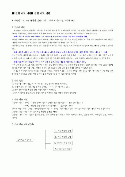 기술가정 학습지도안