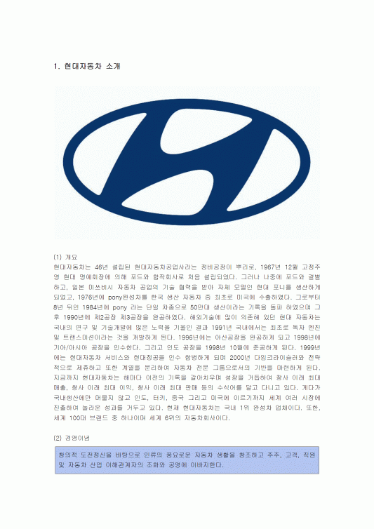 현대자동차의 인도 진출 마케팅 전략 분석