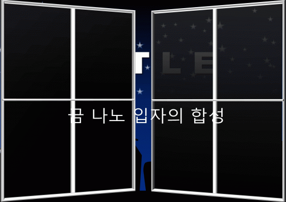 금 나노 입자의 합성 및 실험