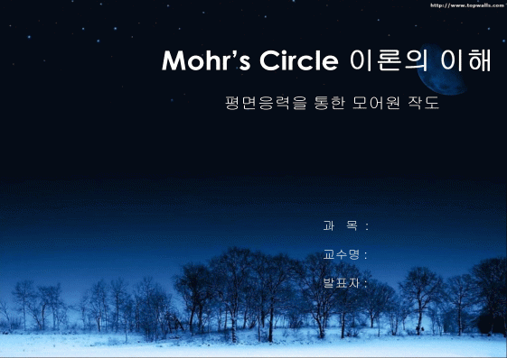 Mohr’s Circle 이론의 이해 [ 모어원 작도 , 이론 ]