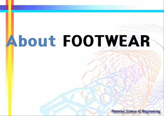 ABOUT FOOTWEAR 레포트 자료