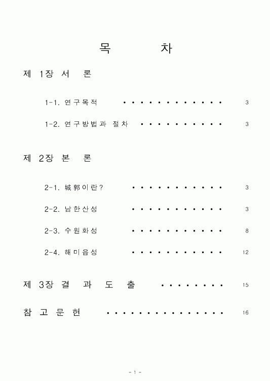 산성 연구논문