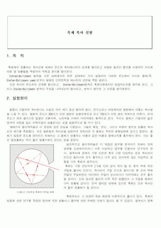 흑체복사(예비 결과)