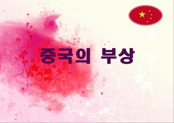 중국의 부상 레포트 자료