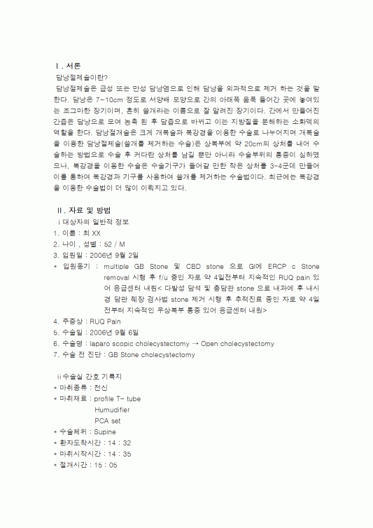[간호학]laparo scopic cholecystectomy
