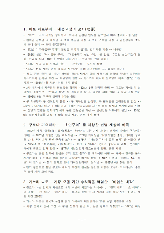 일본 총리 열전