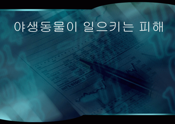 야생동물이 일으키는 피해