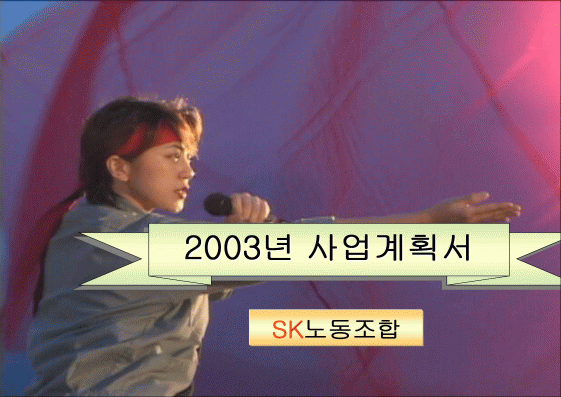 S노동조함 2003년도 사업계획서