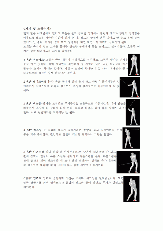 골프의 종류와 특징 및 규칙