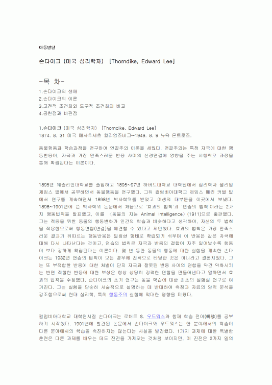 손다이크 이론
