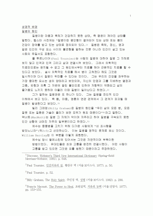 치유신학의 성경적 배경
