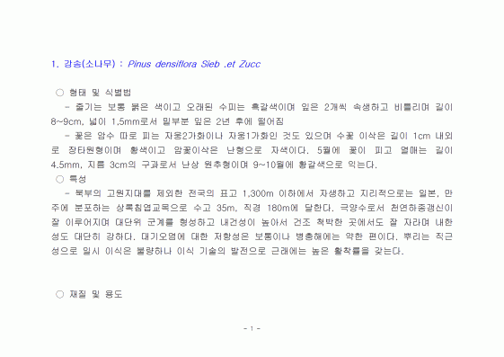 주요조림수종