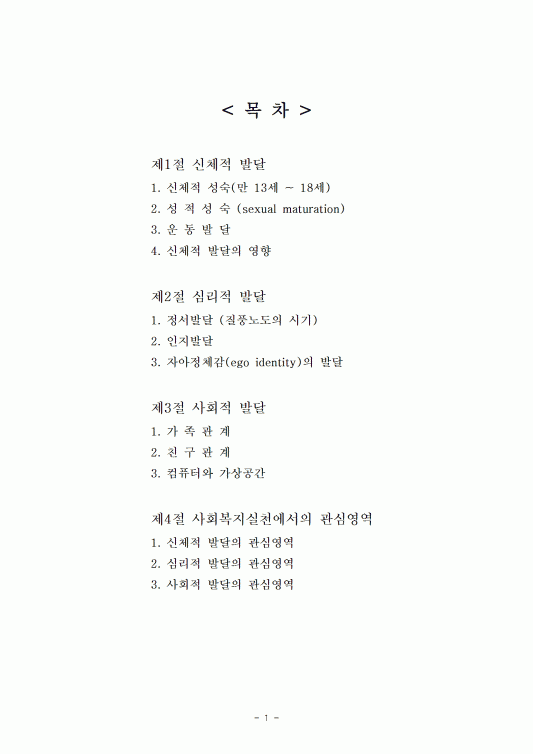 제5장 청소년기요약정리