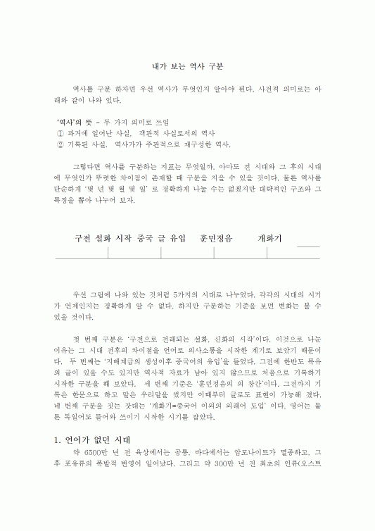내가보는역사구분
