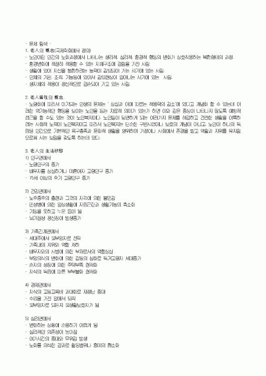 노인복지문제