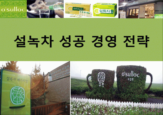설녹차 성공 경영 전략