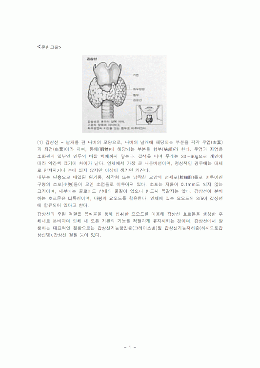 갑상선111111111111111111