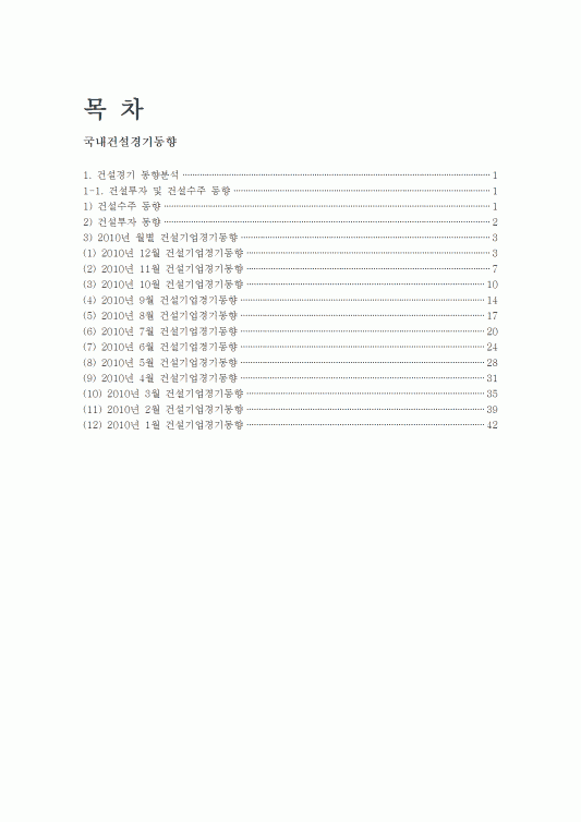 국내건설경기동향