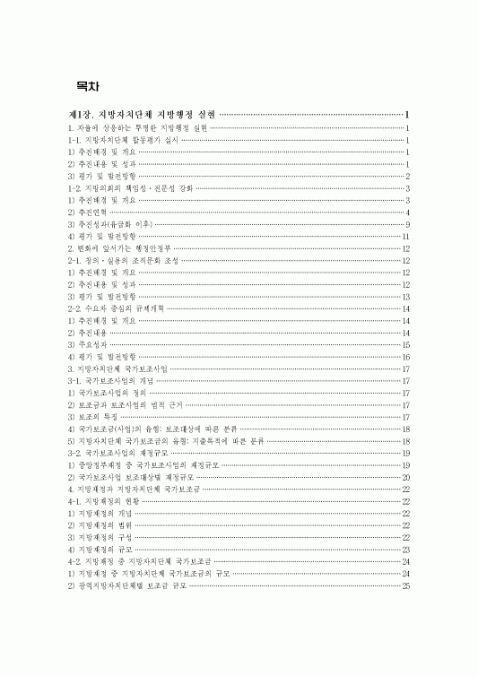 지방자치단체 지방행정 실현