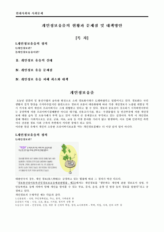 개인정보유출의_현황과_문제점_및_대책방안