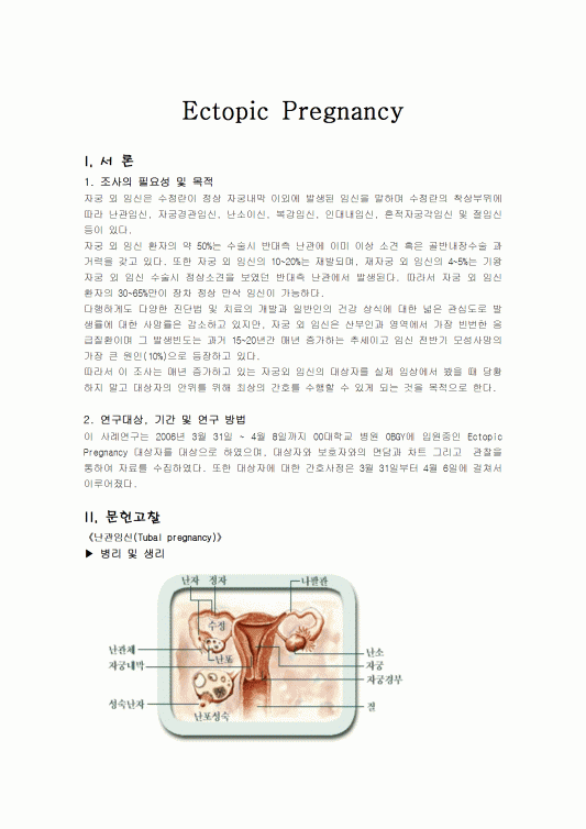 자궁외 임신case