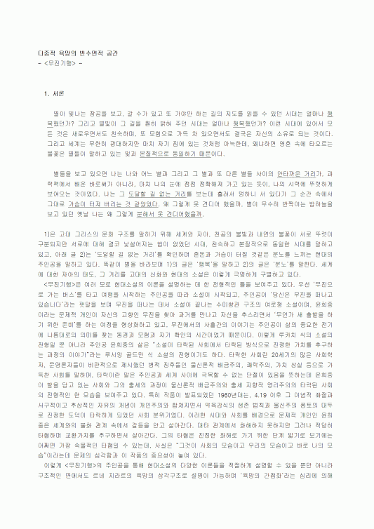 다중적 욕망의 반수면적 공간