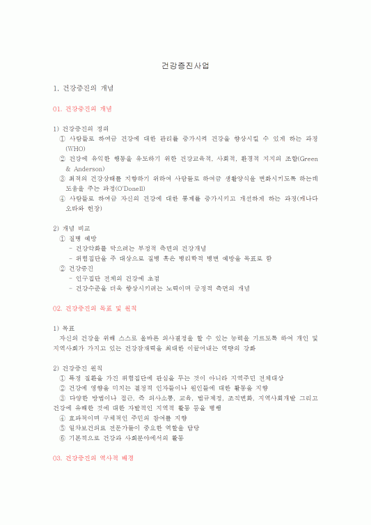 건강증진사업