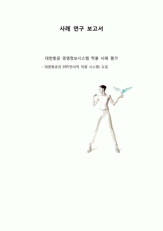 대한항공 ERP 도입사례분석 (실무자인터뷰내용포함)