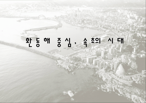 속초시 조사 레포트 자료