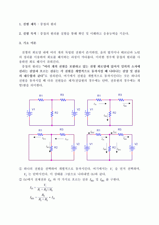 [예비] 중첩의 원리