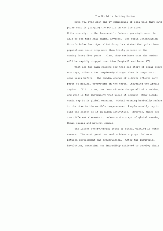 concept paper(globalwarming)
