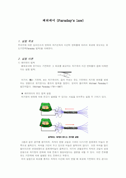 패러데이 (Faraday s law)